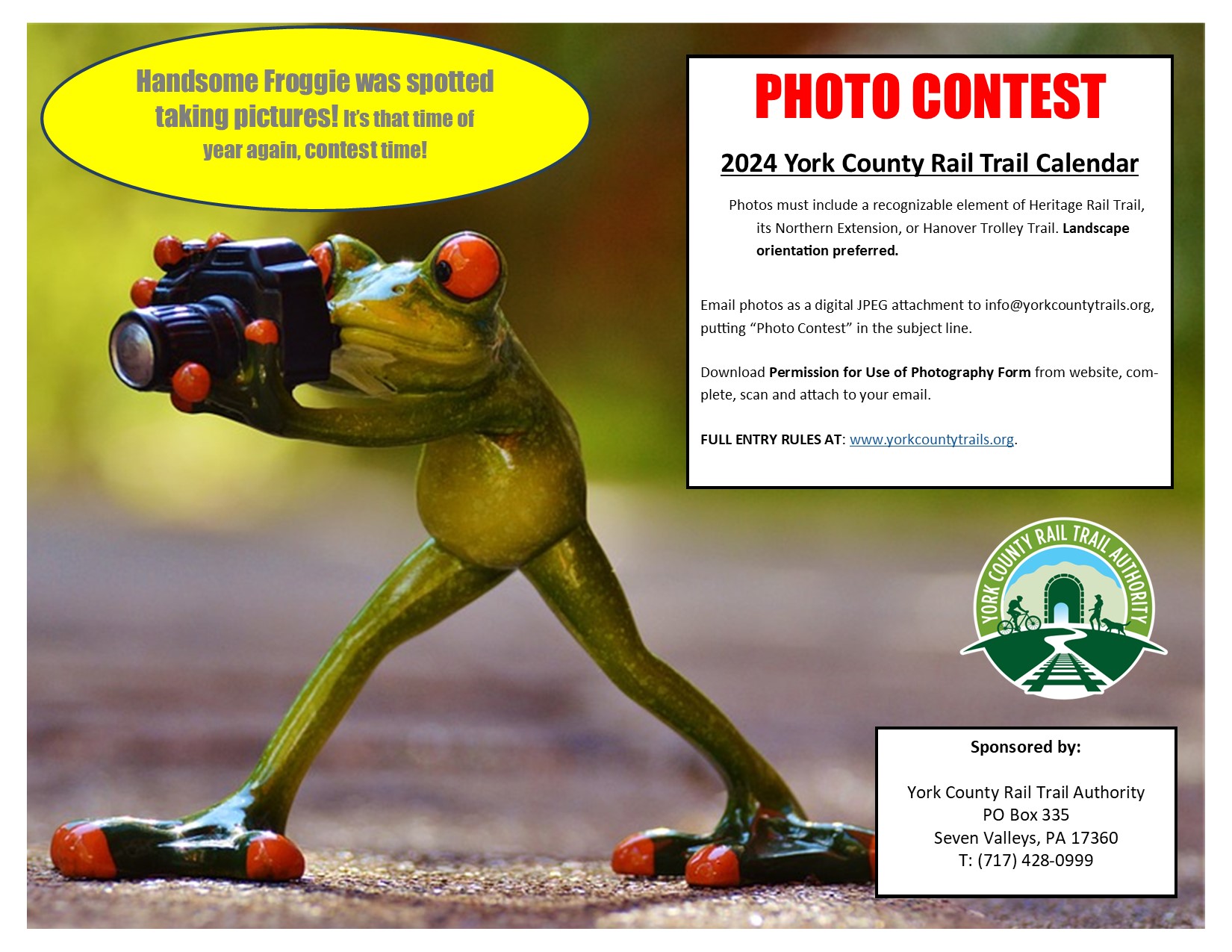 2024 YCRTA Calendar Photo Contest is on! - York County Rail Trail Authority